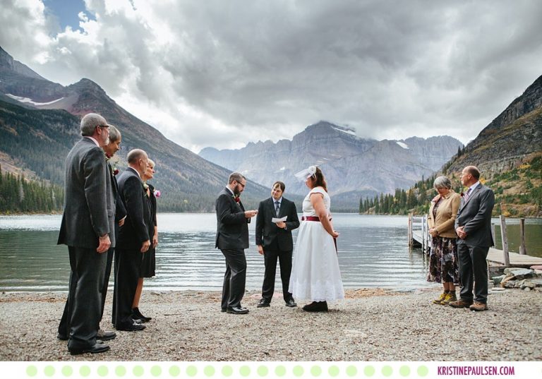Katie + Lee :: Lake Josephine Glacier Wedding - Kristine Paulsen ...